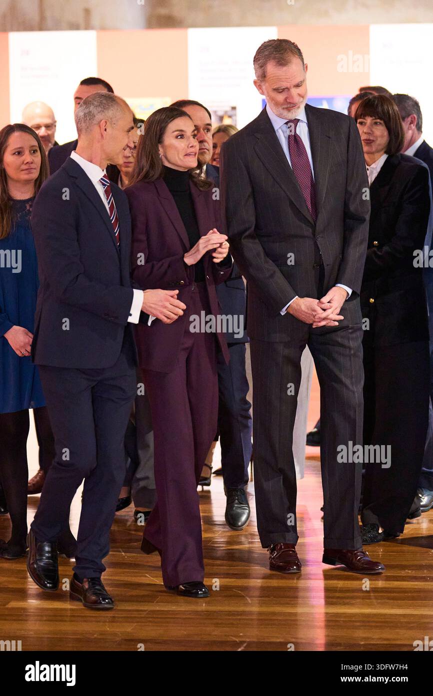 King Felipe VI of Spain, Queen Letizia of Spain attends at Centro del ...