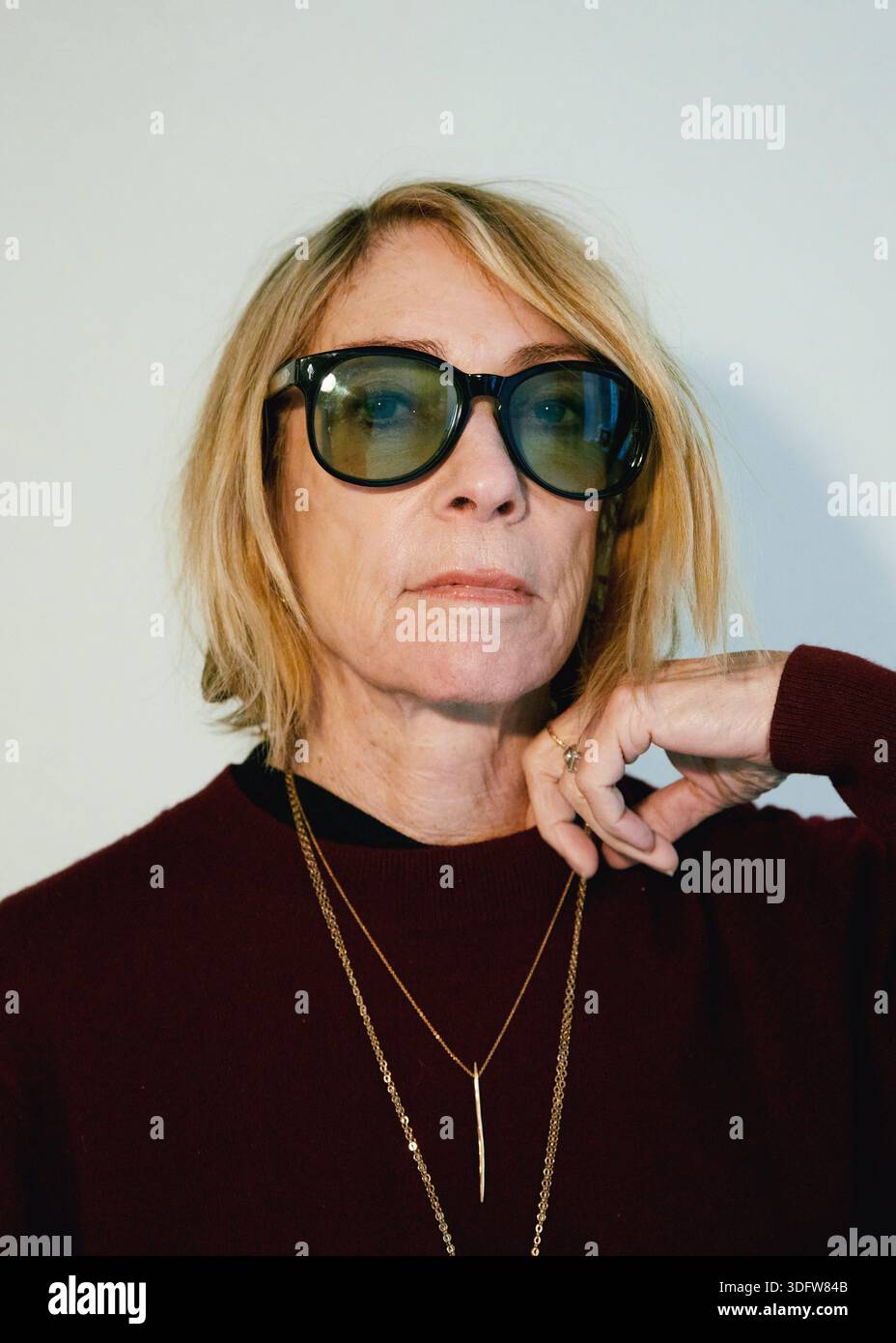 Kim Gordon poses for a portrait in New York on Tuesday, Dec. 9, 2025 ...