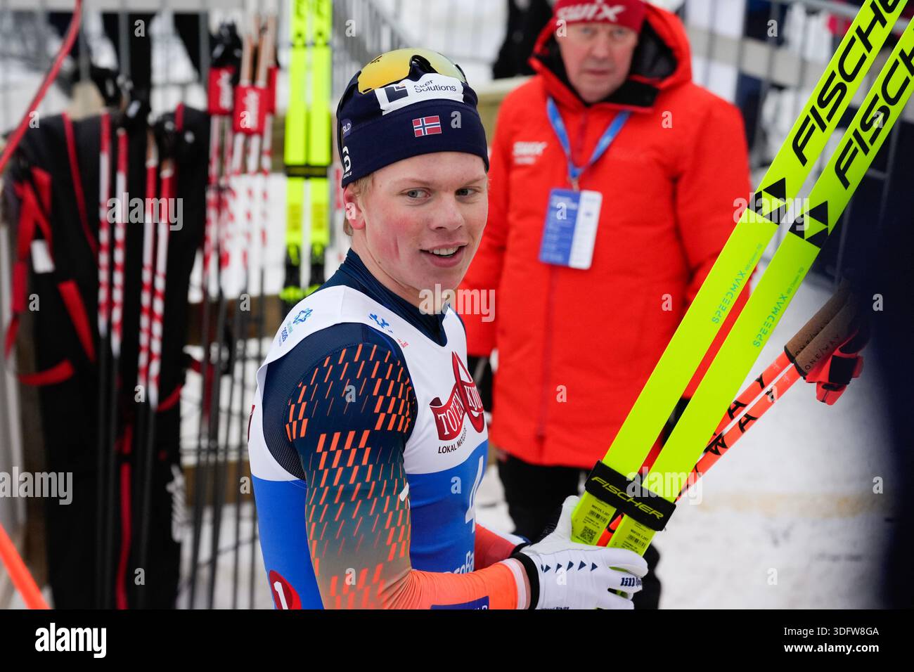 Steinkjer, Norway 20260114. Lars Heggen wins ahead of Ansgar Evensen ...