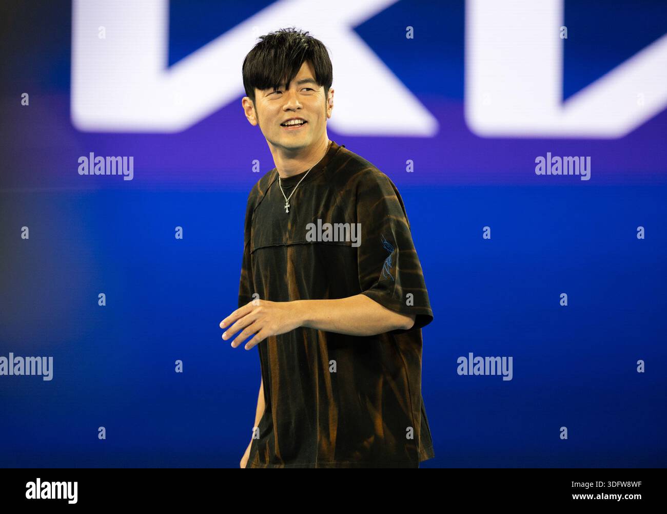 Melbourne, Australia. 14th Jan, 2026. Chinese pop singer Jay Chou ...