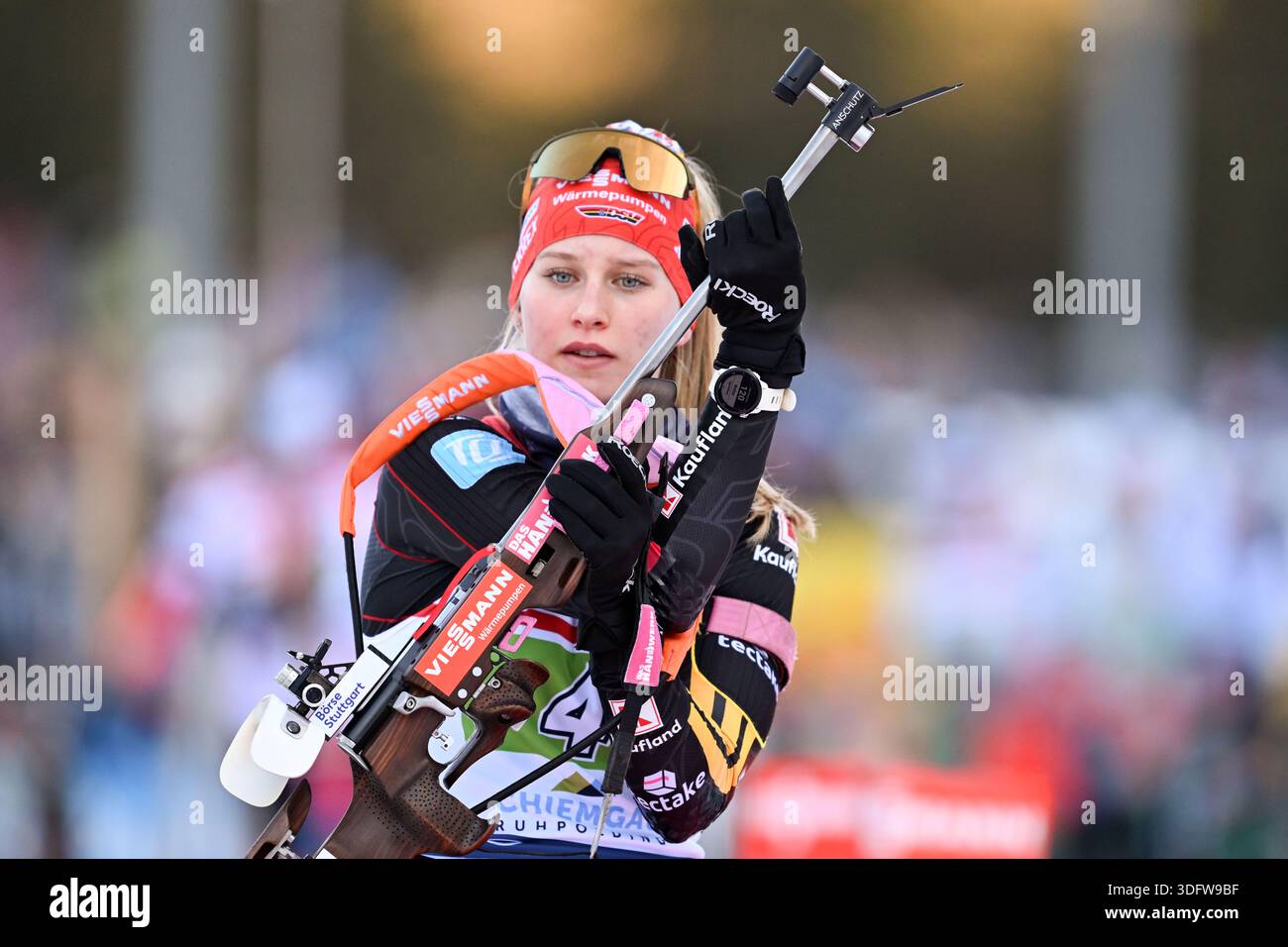 14 January 2026, Bavaria, Ruhpolding: Biathlon: World Cup, relay 4 x 6 ...