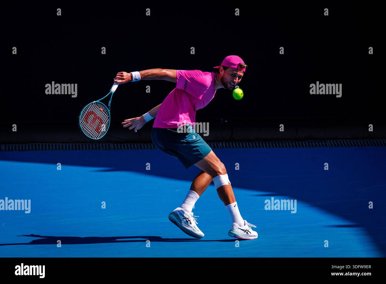 Belgium’s Kimmer Coppejans following a second round qualifying match ...