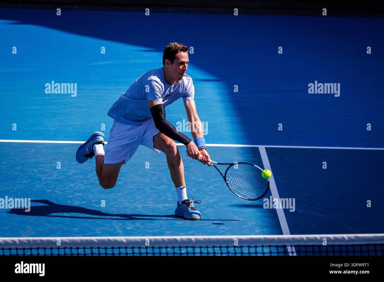 Belgium’s Kimmer Coppejans following a second round qualifying match ...