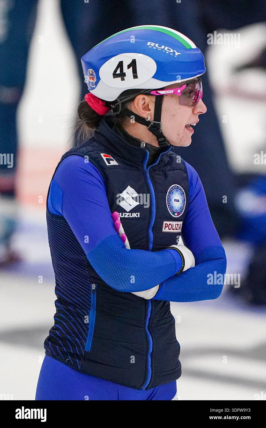 TILBURG, NETHERLANDS - JANUARY 14: Arianna Sighel of Italy during a ...