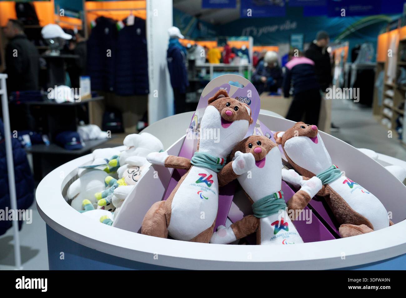 Milan, Megastore in Piazza Duomo for the Milan Cortina 2026 Winter ...