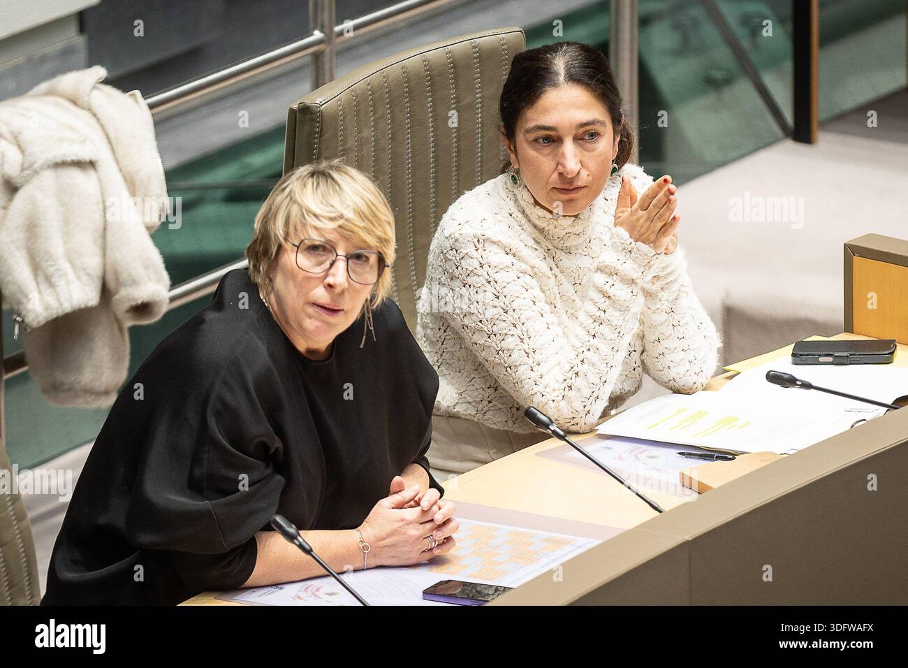 Flemish Minister for Welfare and Culture Caroline Gennez and Flemish ...