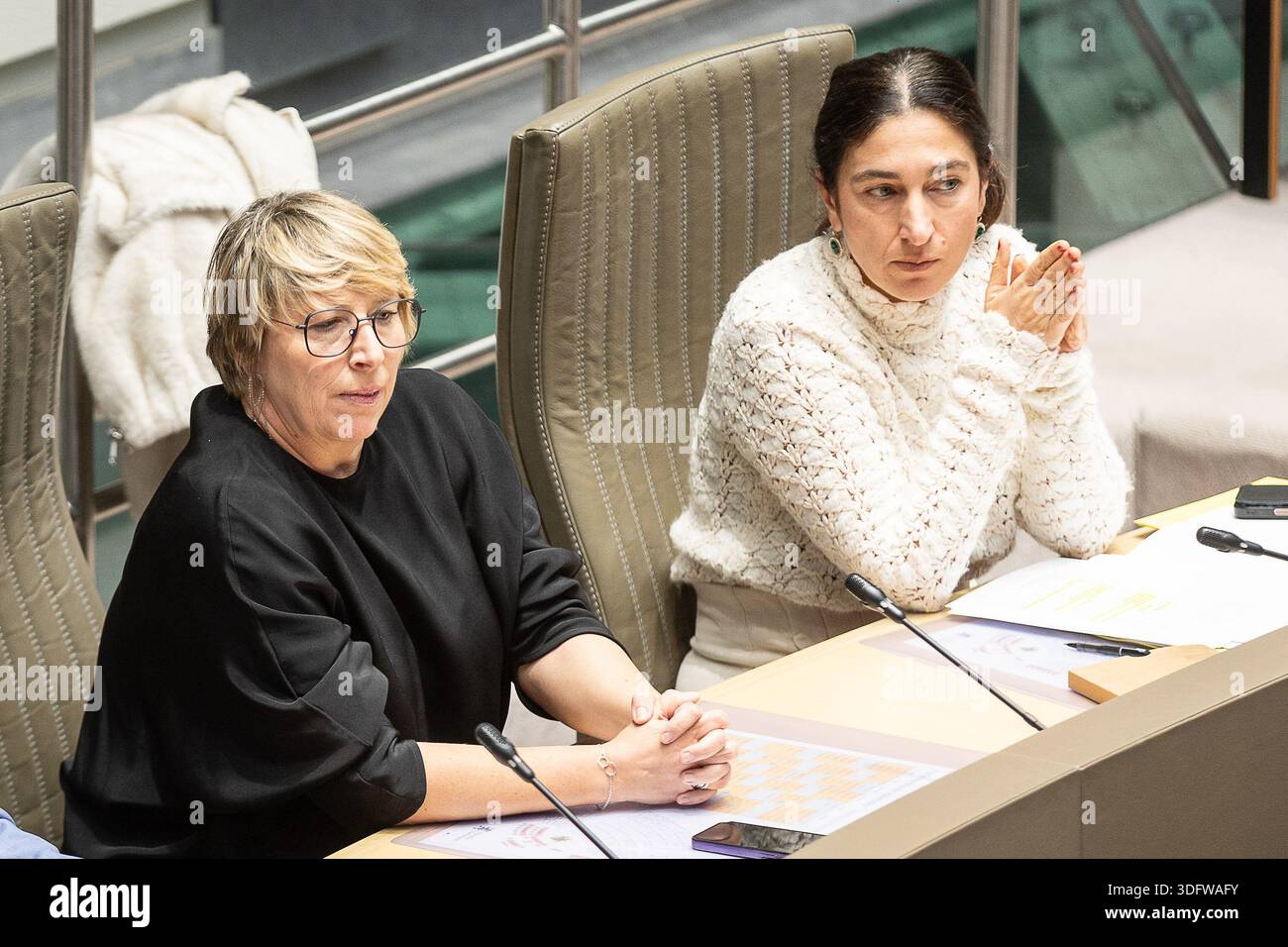 Flemish Minister for Welfare and Culture Caroline Gennez and Flemish ...