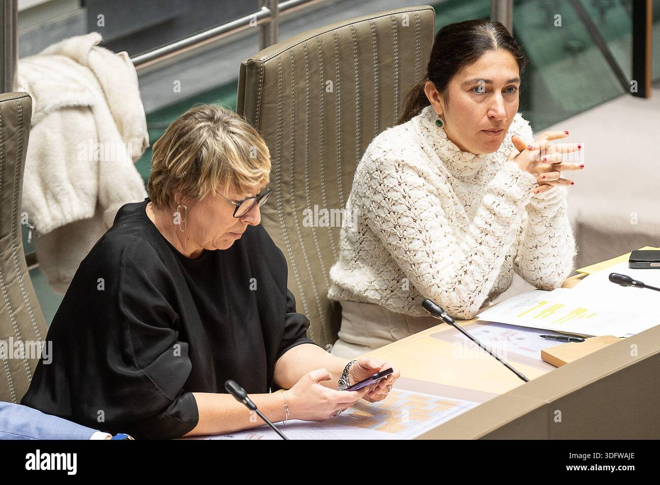 Flemish Minister for Welfare and Culture Caroline Gennez and Flemish ...