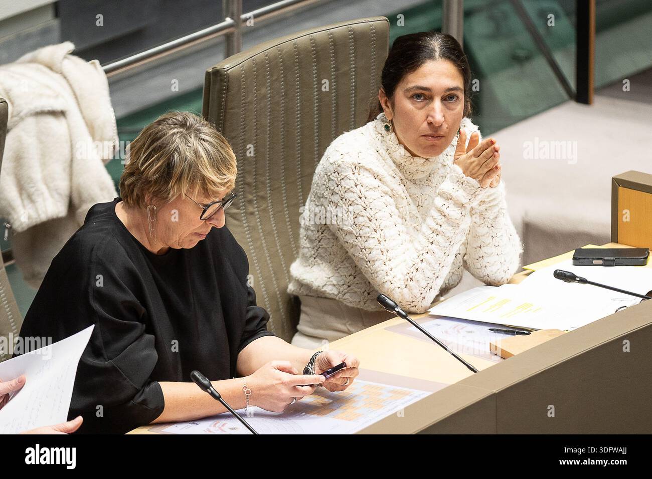 Flemish Minister for Welfare and Culture Caroline Gennez and Flemish ...