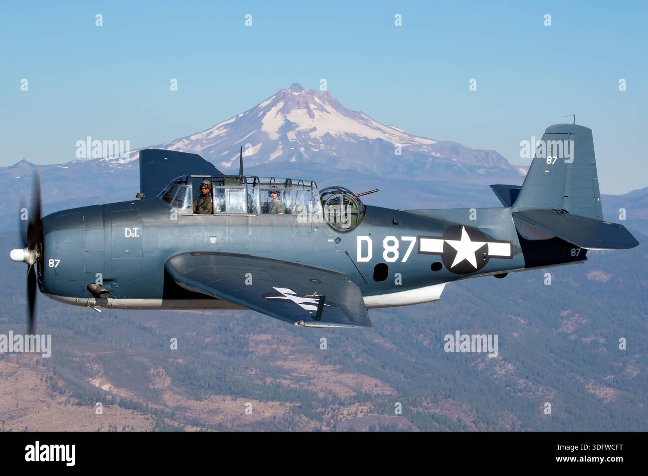 This image shows a restored General Motors–built Grumman TBM-3E Avenger ...