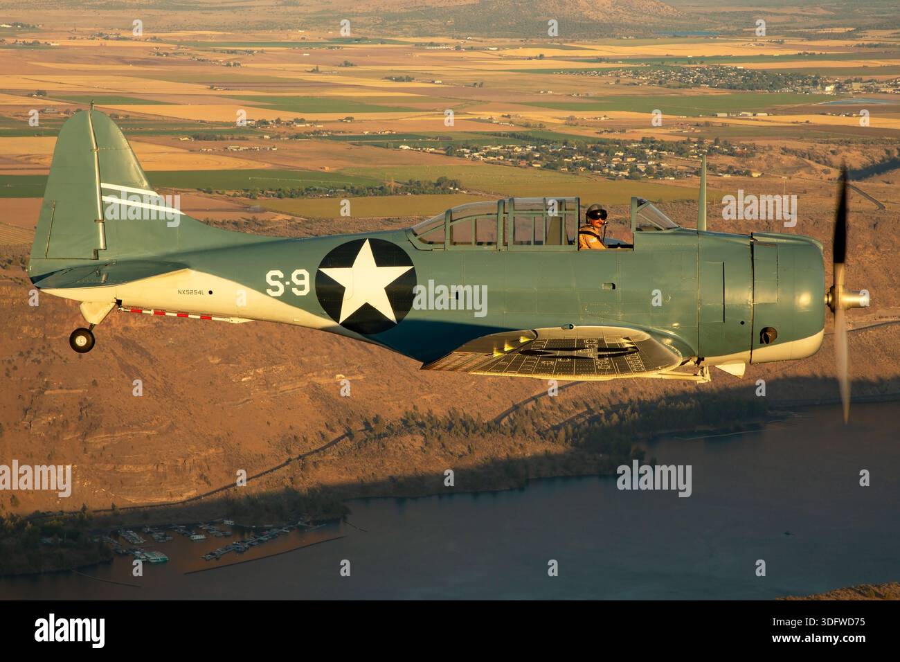 The Douglas SBD Dauntless is a World War II-era dive bomber operated by ...