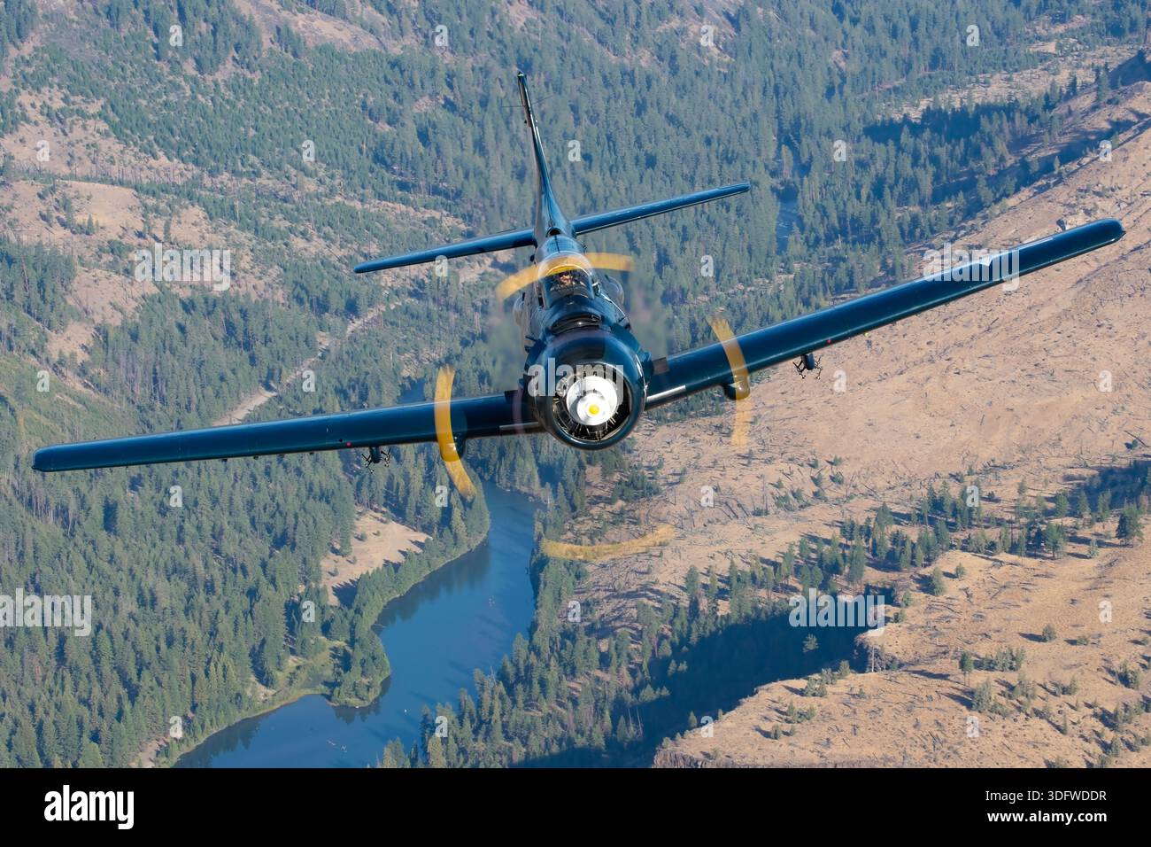 The Douglas AD-4W Skyraider, registration NX4277N, serial 7850, is a U ...