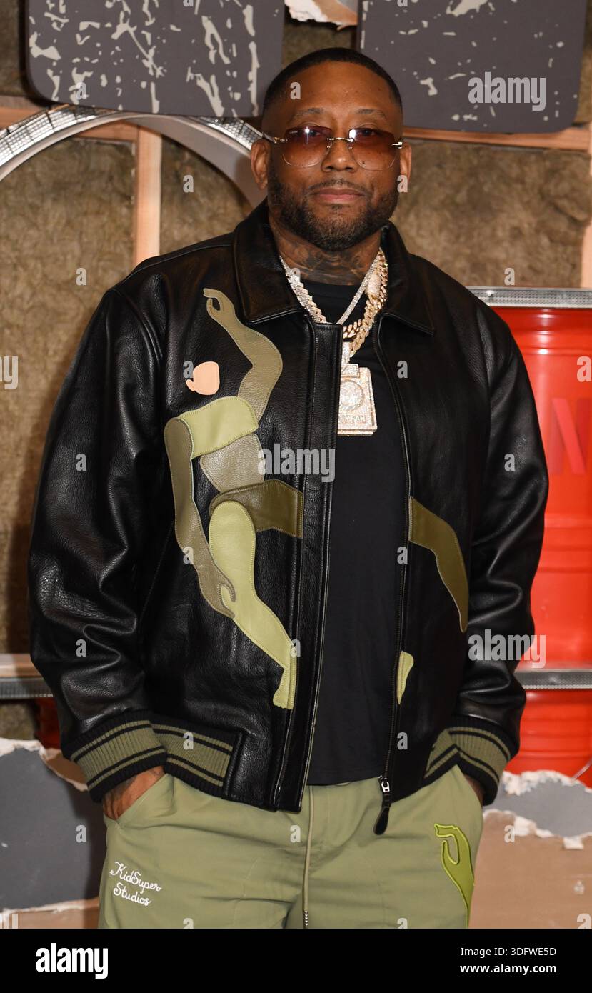 New York, NY, USA. 13th Jan, 2026. Maino at the Netflix World premiere ...