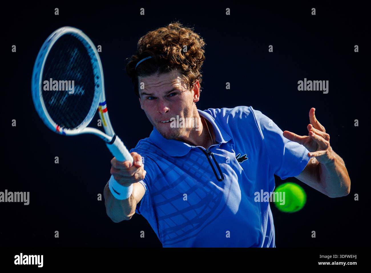 Belgium’s Alexander Blockx during a second round qualifying match ...
