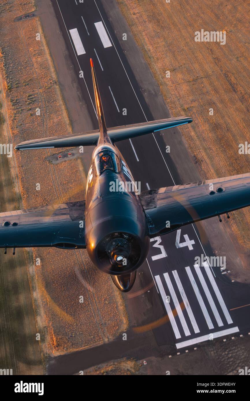The Grumman F8F Bearcat registered N800H serial D.1126 code NX800H ...