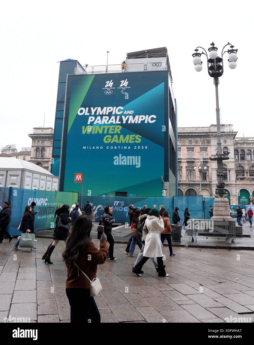 Milan, Megastore in Piazza Duomo for the Milan Cortina 2026 Winter ...