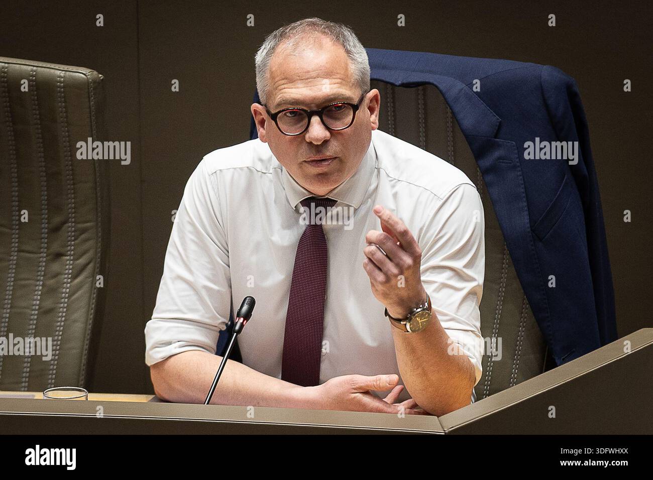 Flemish Minister-President Matthias Diependaele pictured during a ...