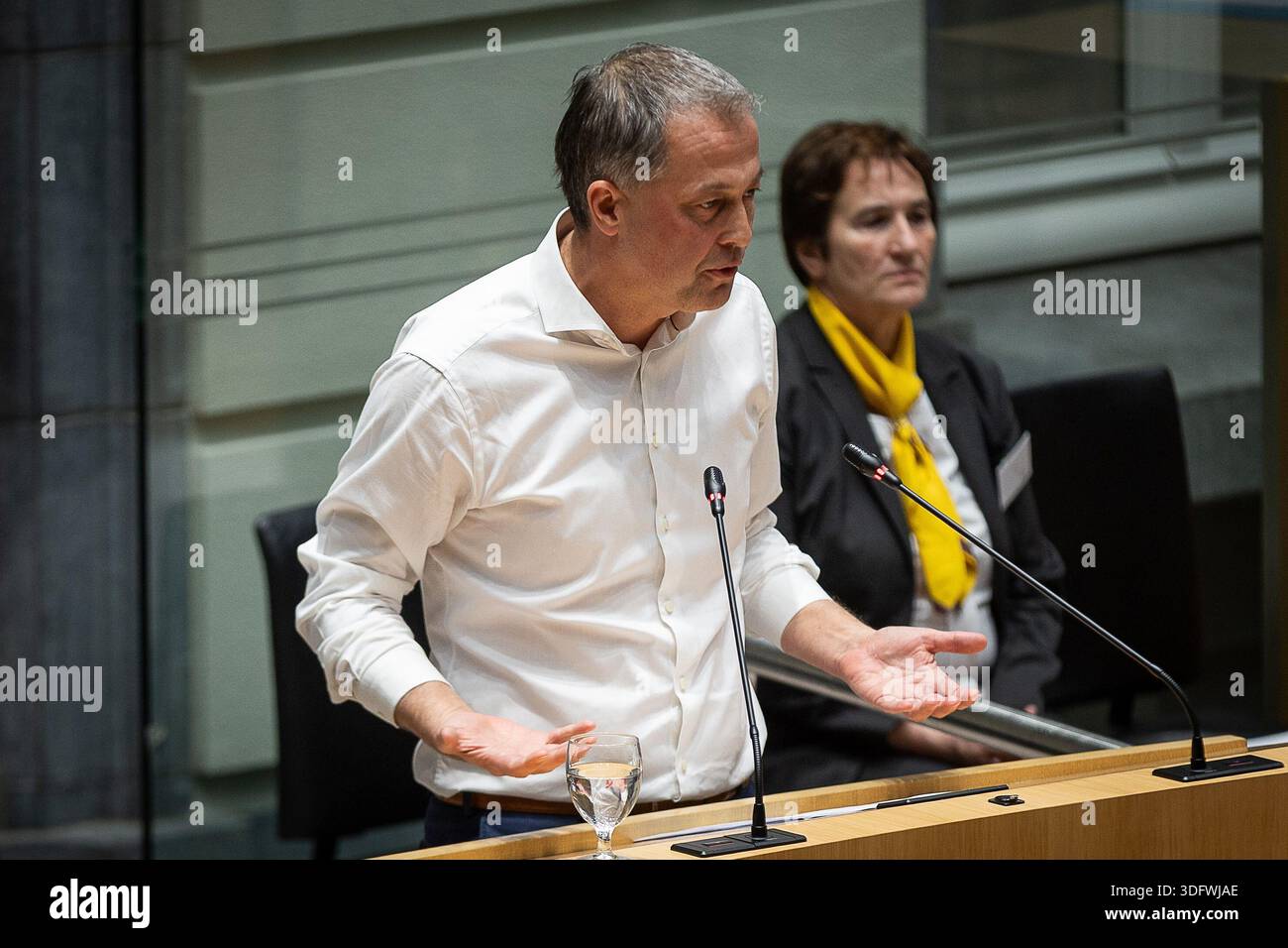 Open VLD's Egbert Lachaert pictured during a plenary session of the ...