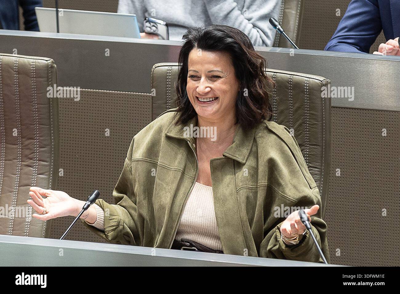 Open VLD's Stephanie D'Hose pictured during a plenary session of the ...