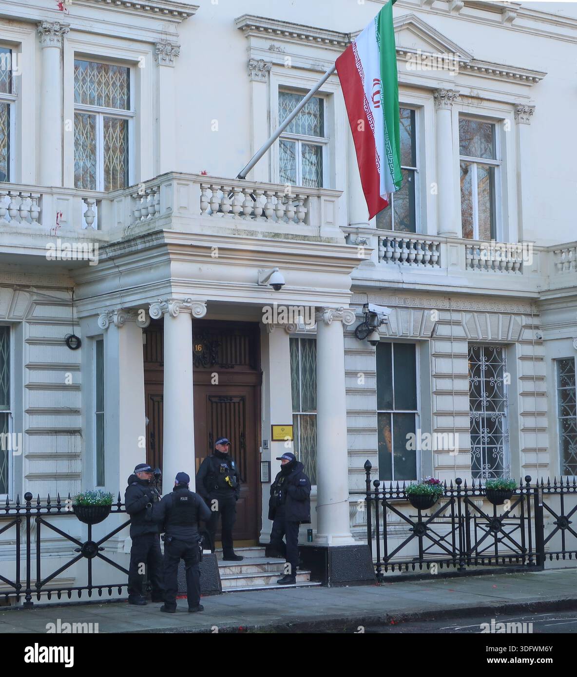 London.UK.14th January 2026. MET Police step up protection for Iranian ...