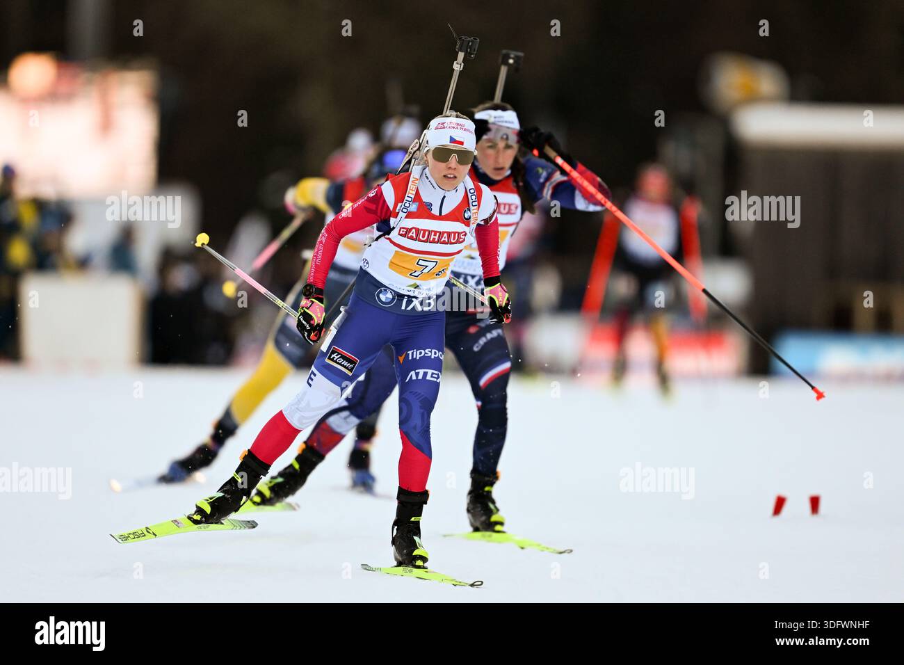 14 January 2026, Bavaria, Ruhpolding: Biathlon: World Cup, relay 4 x 6 ...