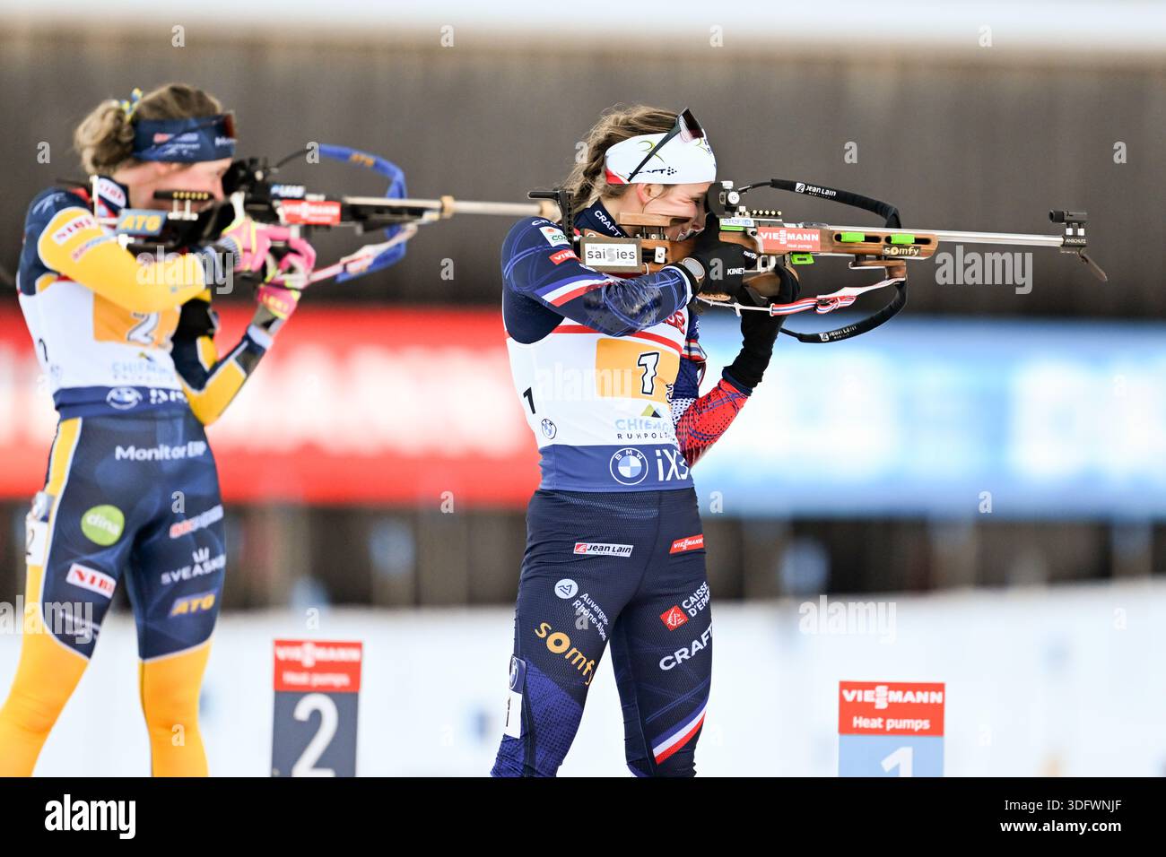 14 January 2026, Bavaria, Ruhpolding: Biathlon: World Cup, relay 4 x 6 ...