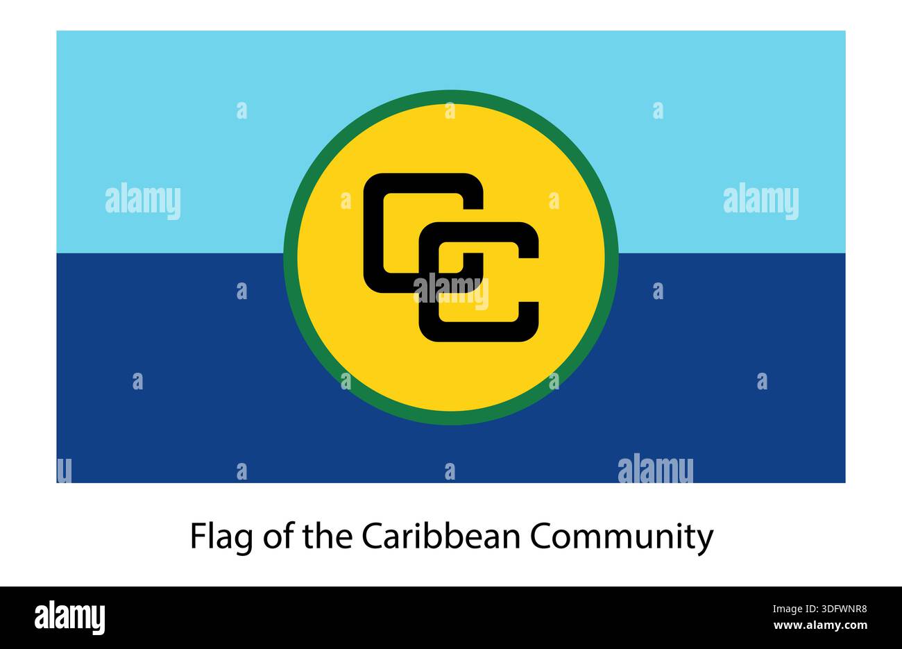 Organization flag caribbean community Stock Vector Images - Alamy