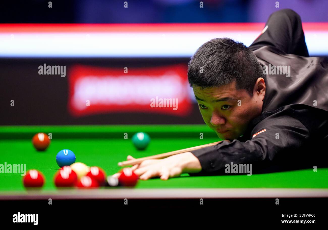 Ding Junhui during his match against Judd Trump on day four of the 2026 ...