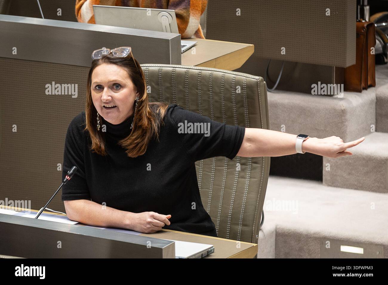 Open VLD's Gwendolyn Rutten pictured during a plenary session of the ...