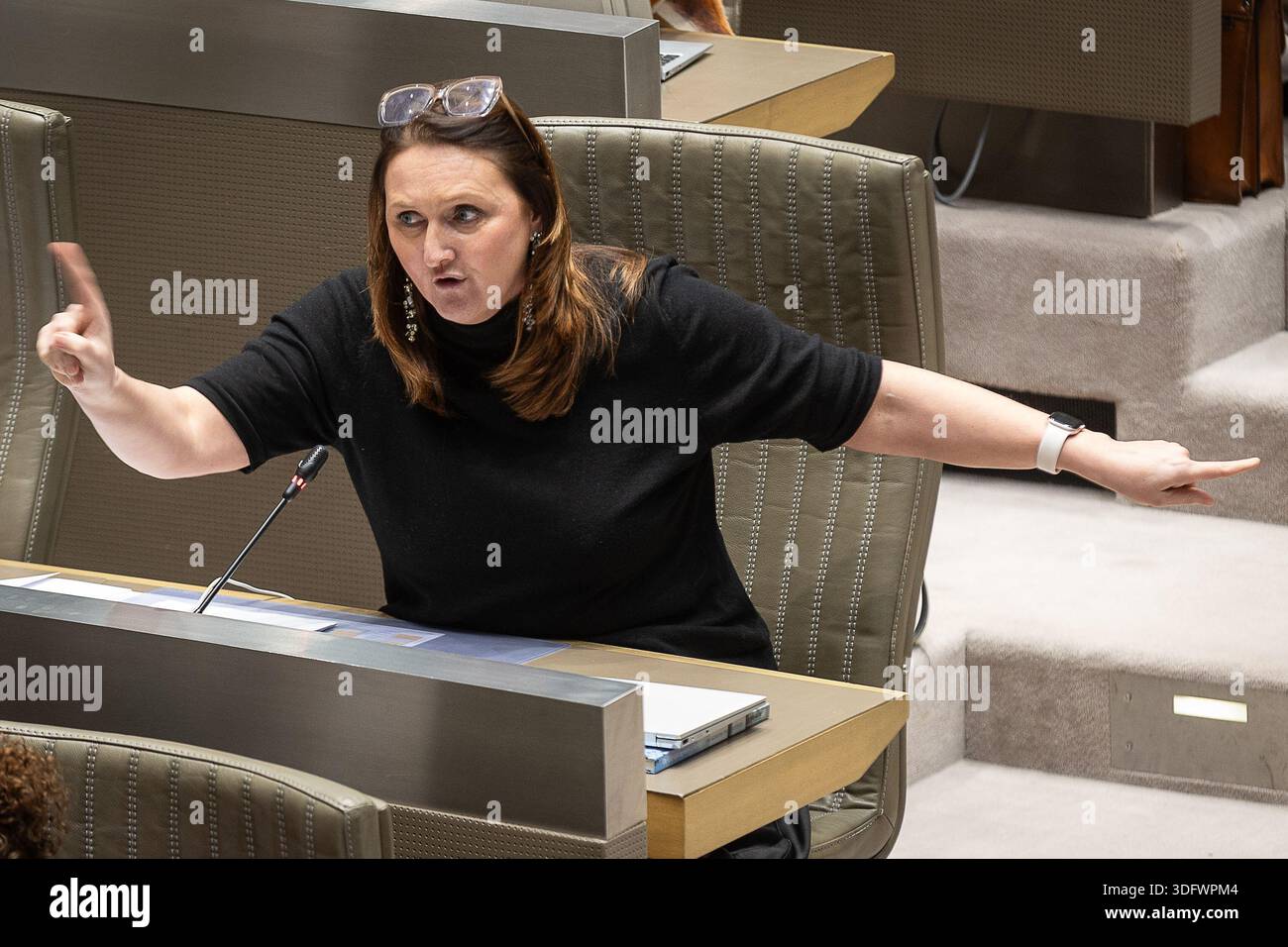 Open VLD's Gwendolyn Rutten pictured during a plenary session of the ...