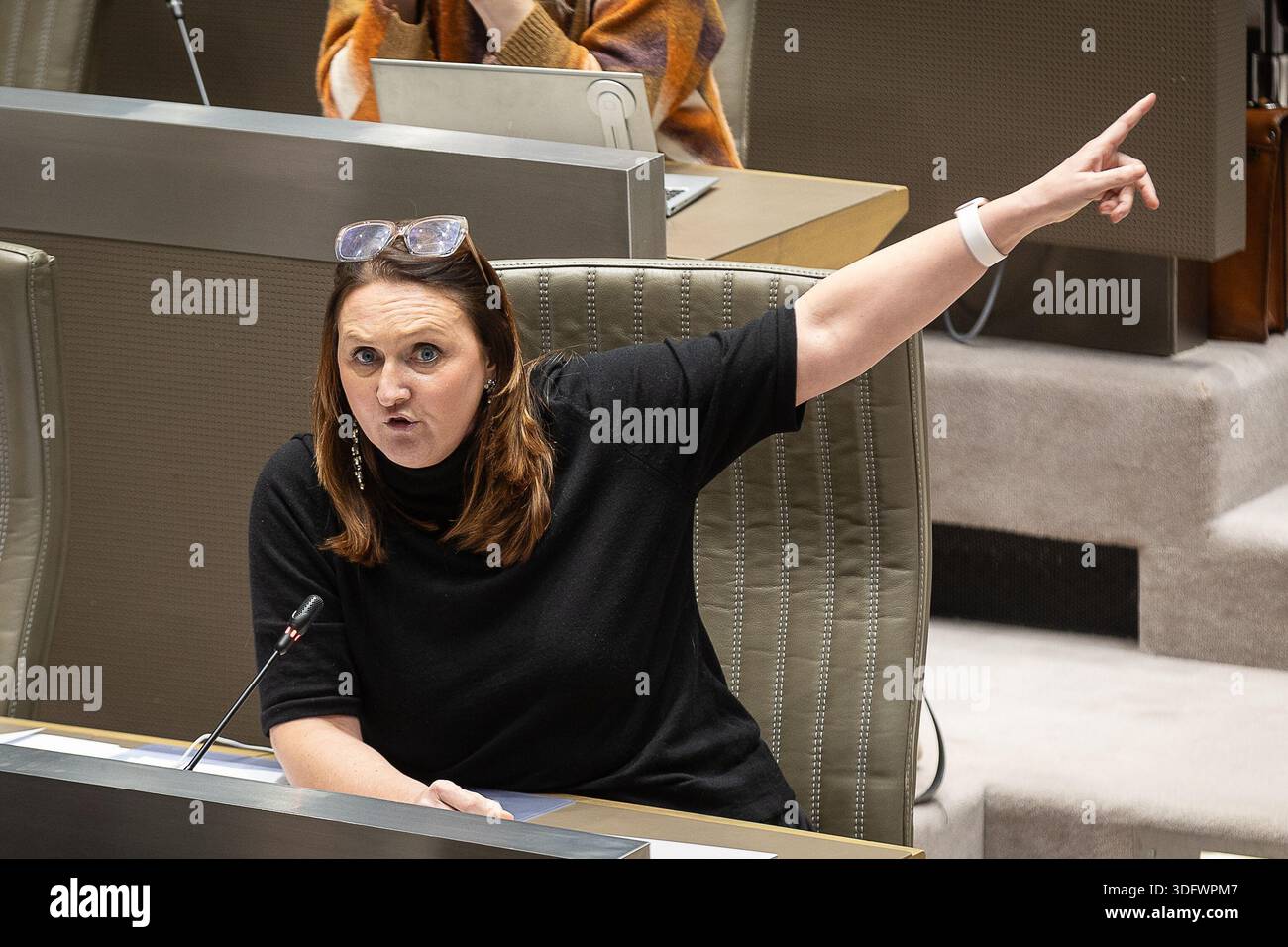 Open VLD's Gwendolyn Rutten pictured during a plenary session of the ...