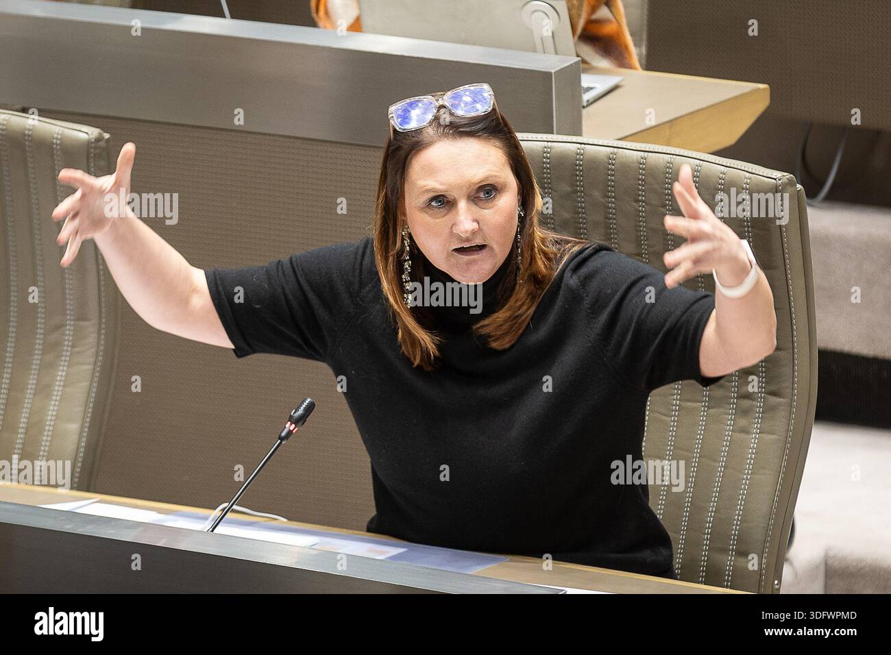Open VLD's Gwendolyn Rutten pictured during a plenary session of the ...