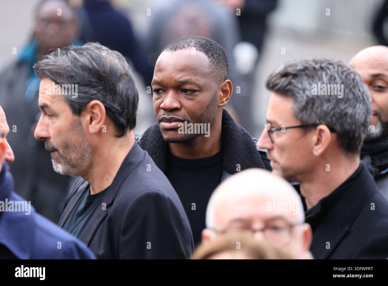 Steve Mandanda arriving to the funeral ceremony for Rolland Courbis at ...