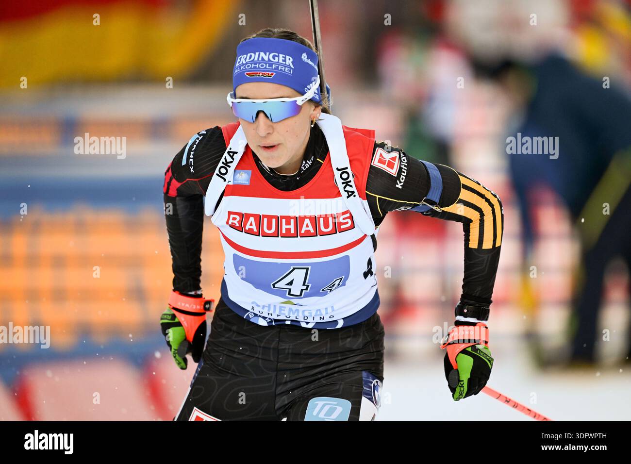 14 January 2026, Bavaria, Ruhpolding: Biathlon: World Cup, relay 4 x 6 ...