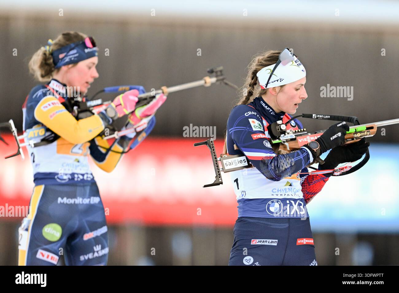 14 January 2026, Bavaria, Ruhpolding: Biathlon: World Cup, relay 4 x 6 ...