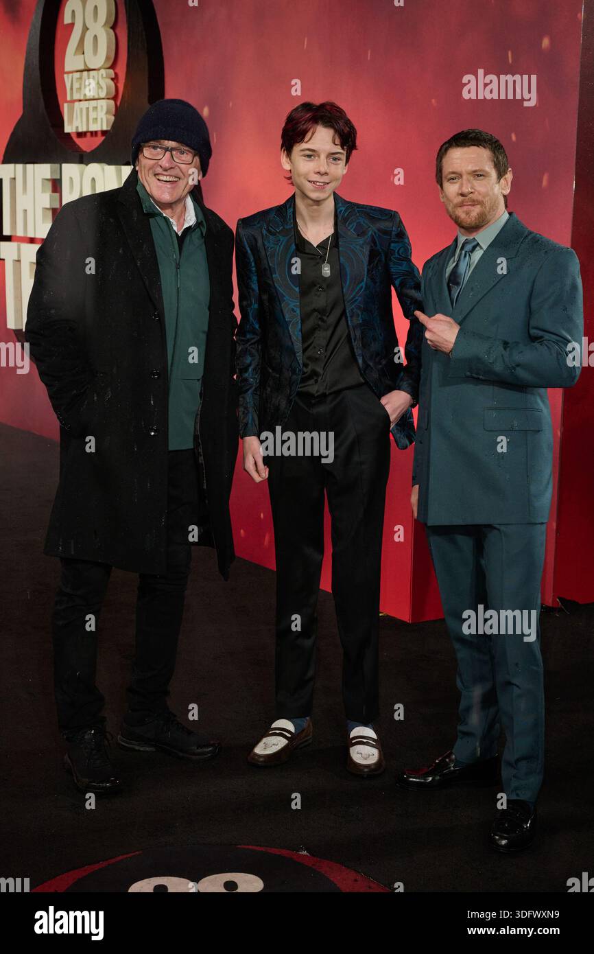 Danny Boyle, Alfie Williams, Jack O’Connell pictured attending the ...