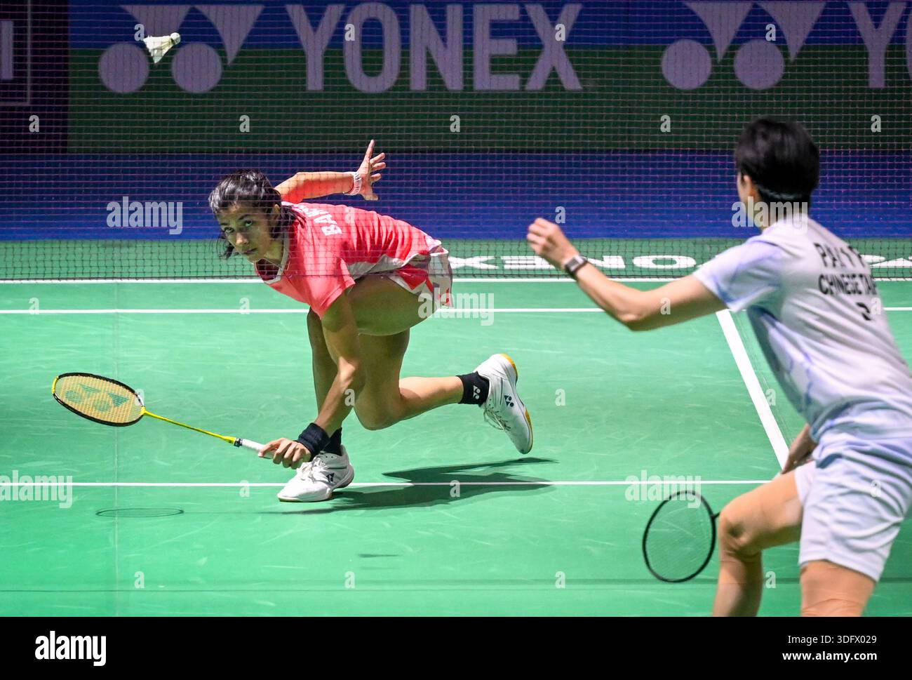 NEW DELHI, INDIA - JANUARY 14: Indian shuttler Malvika Bansod competes ...