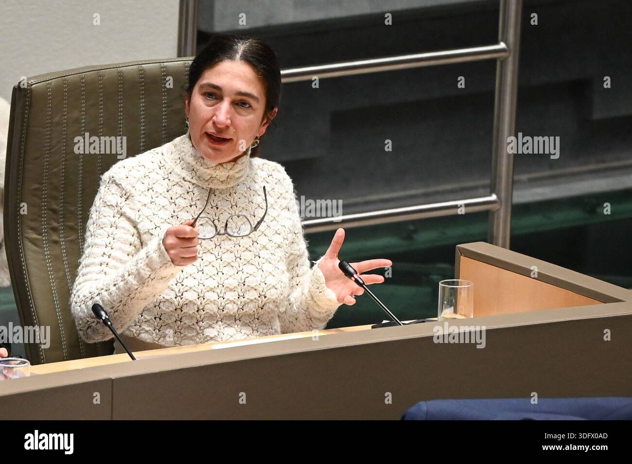 Flemish Minister for Education and Work Zuhal Demir pictured during a ...