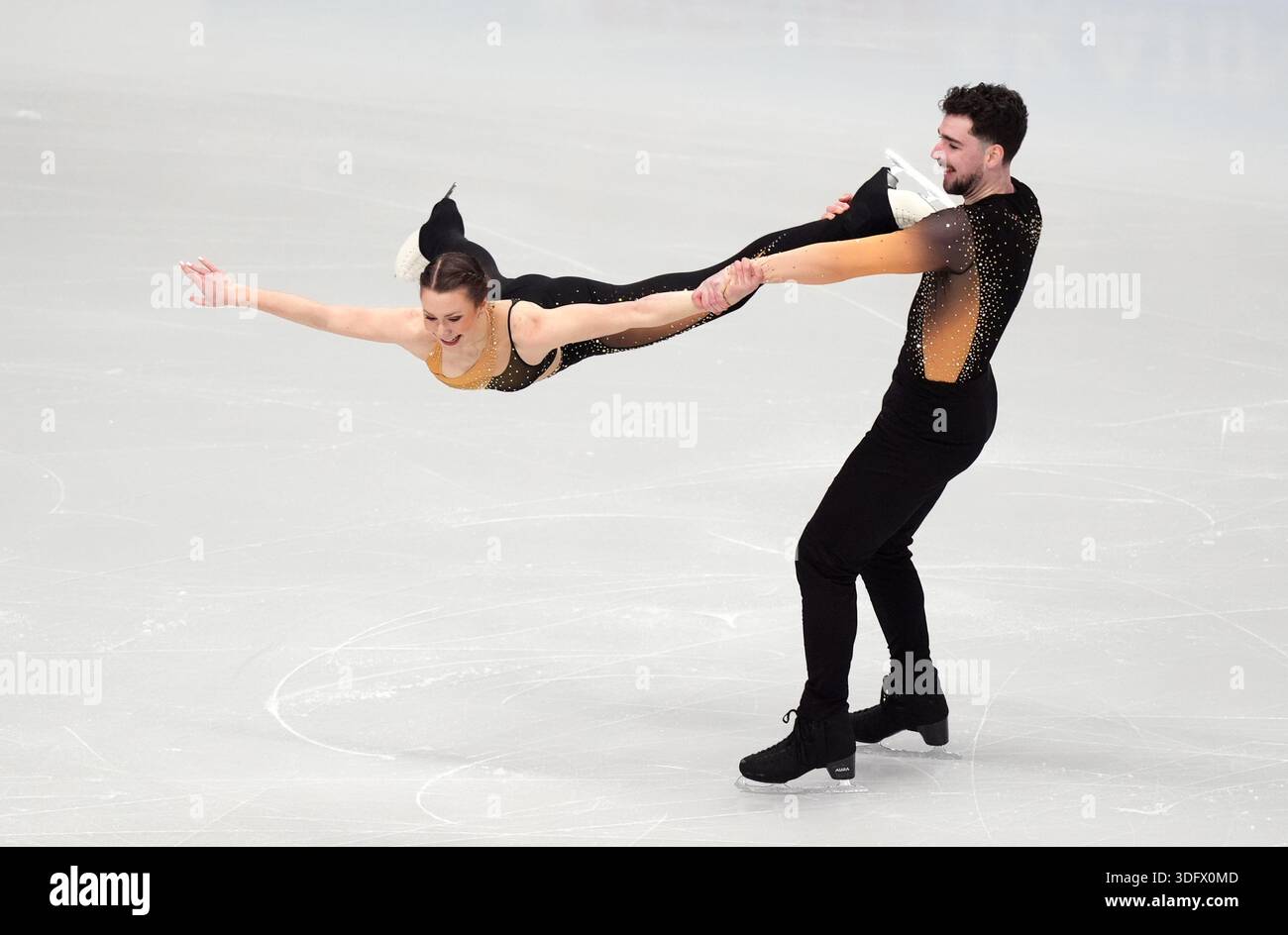 Germany's Annika Hocke and Robert Kunkel during the Pairs Short Program ...