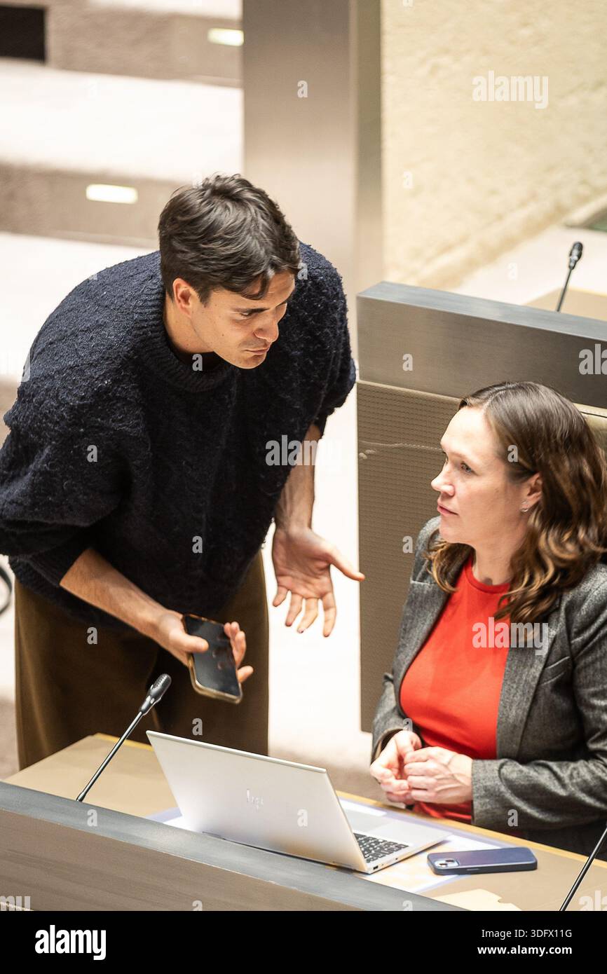 Vooruit's Conner Rousseau and Vooruit's Hannelore Goeman pictured ...