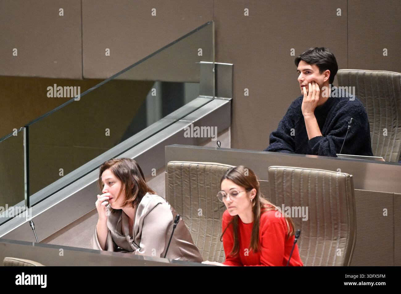 Vooruit's Conner Rousseau pictured during a plenary session of the ...