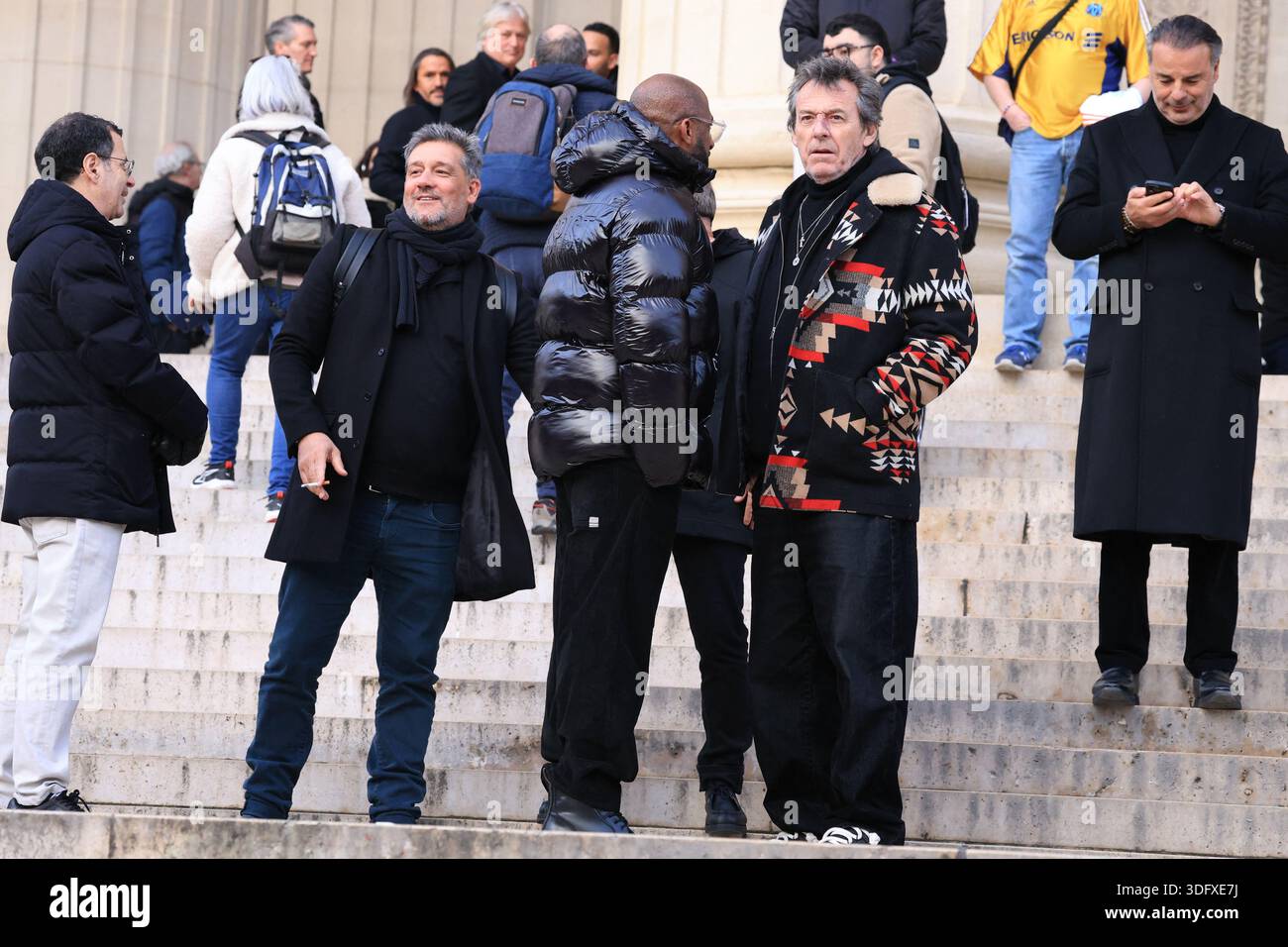 Stomy Bugsy, Fabien Onteniente and Jean-Luc Reichmann leaving the ...