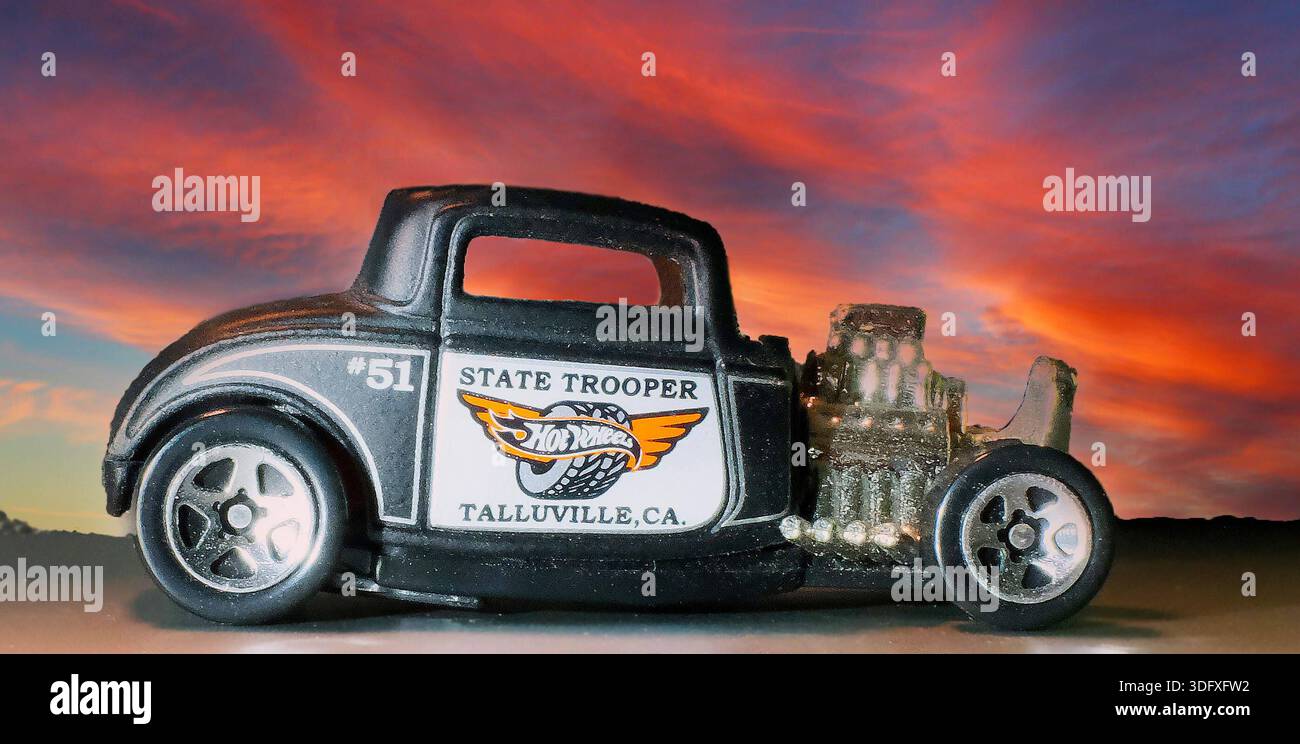 12.01.2026, Miniatur Auto Fotografie , im Bild: Hot Rod *** 12 01 2026 ...