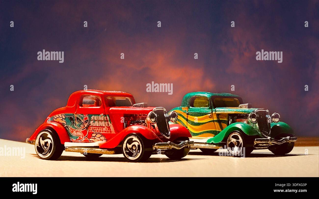 12.01.2026, Miniatur Auto Fotografie , im Bild: Hot Rod *** 12 01 2026 ...