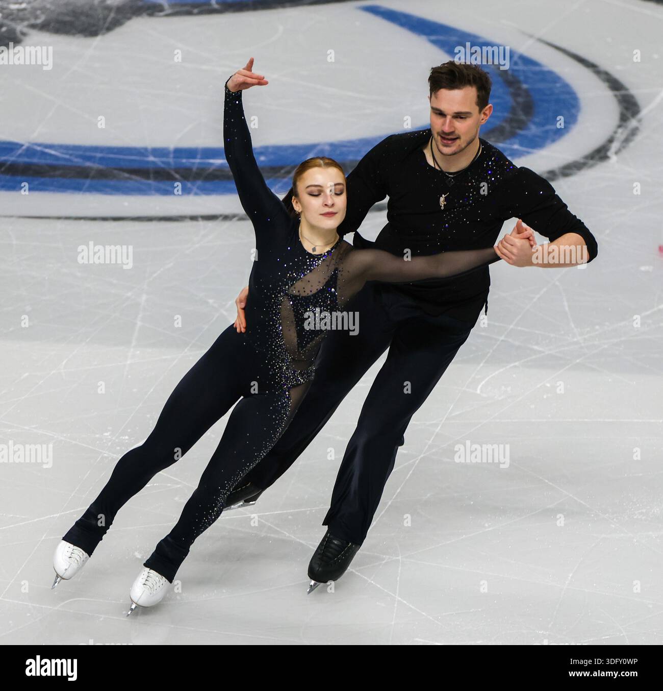 Day One. 14th Jan, 2026. Daria Danilova and Michel Tsiba of the ...