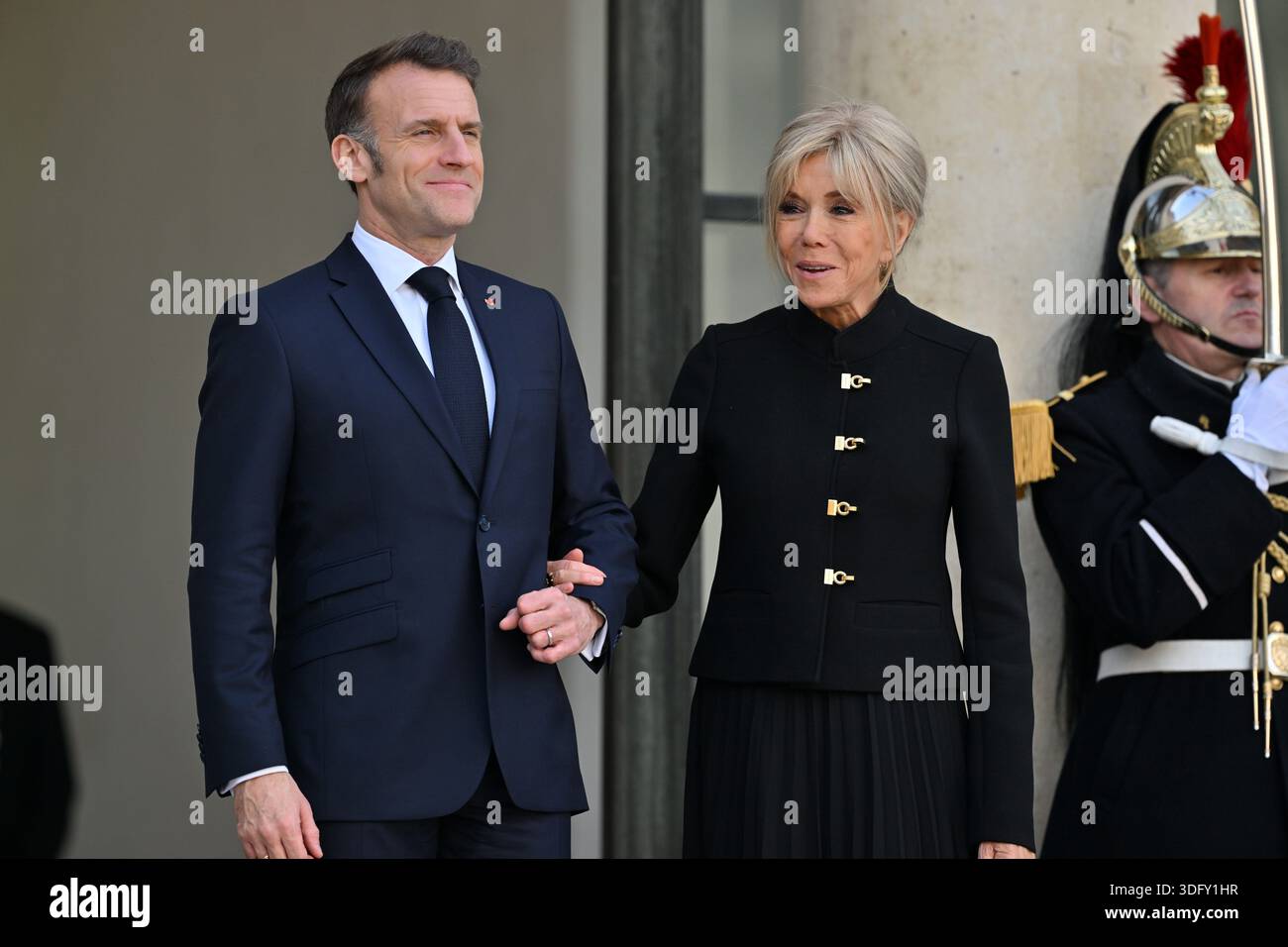 King of Spain visits the palace l’Elysée, France Paris-Palais de l ...