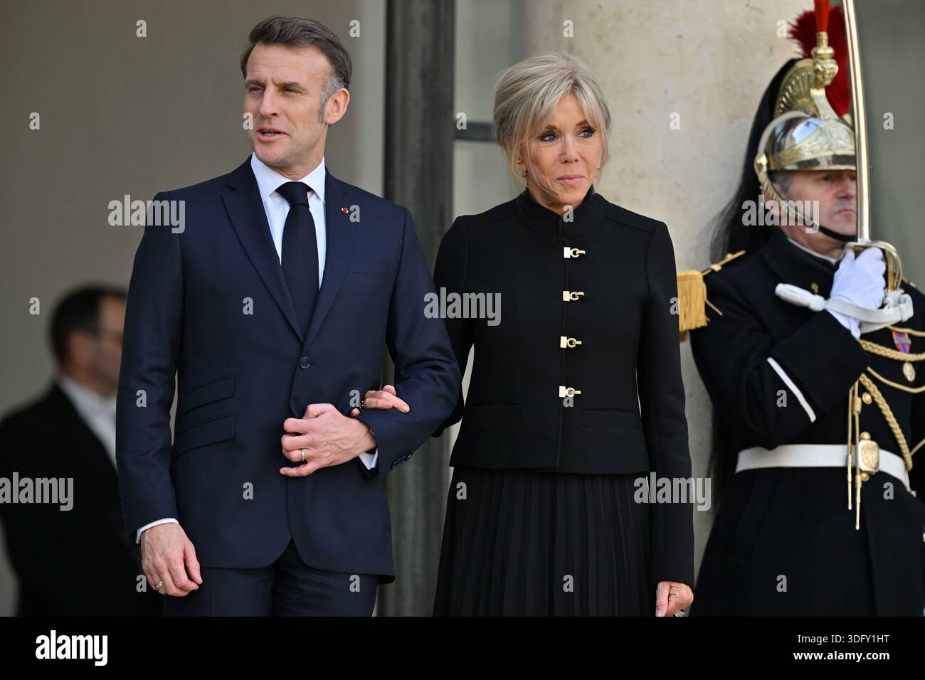 King of Spain visits the palace l’Elysée, France Paris-Palais de l ...