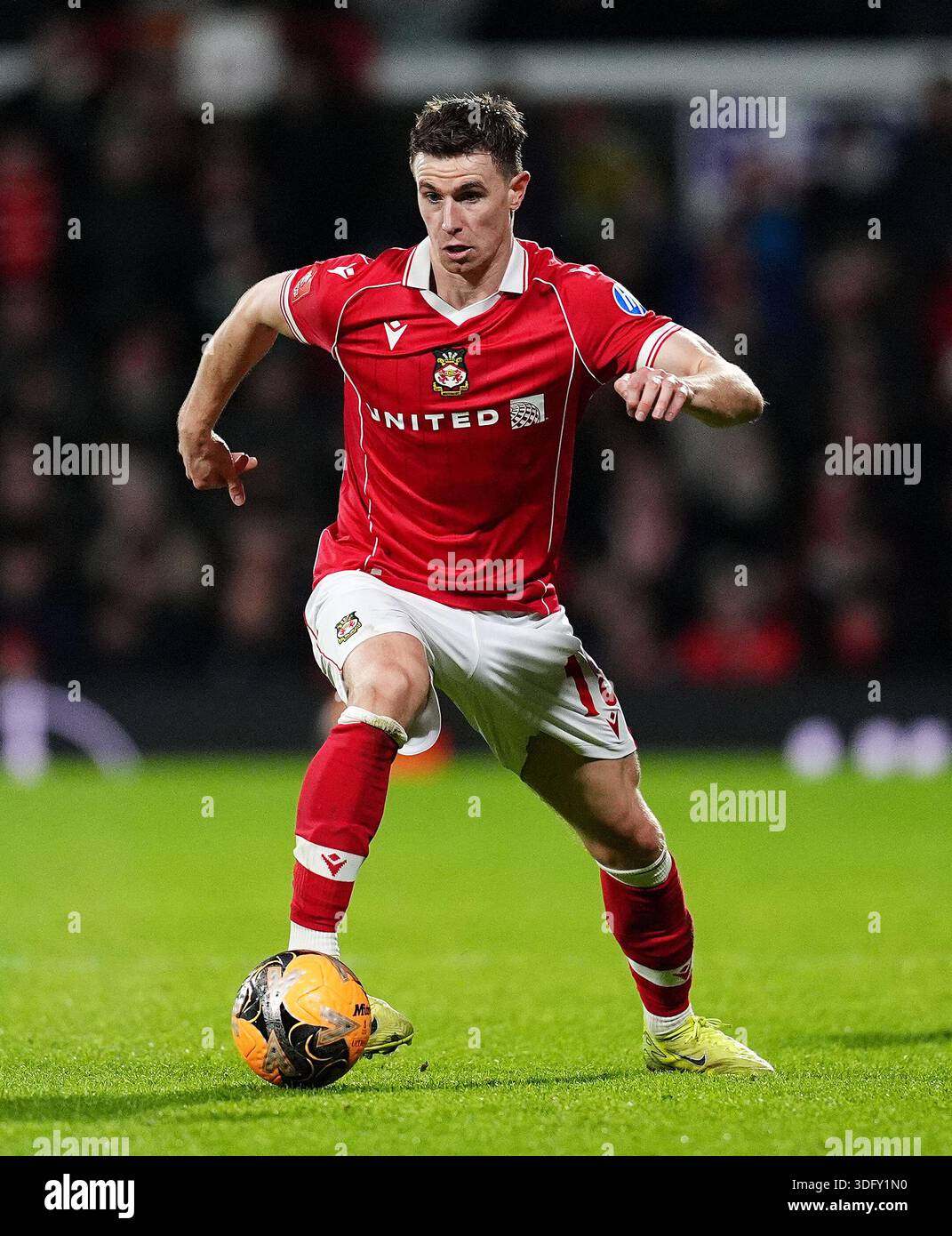 Wrexham's Ben Sheaf during the Emirates FA Cup third round match at ...