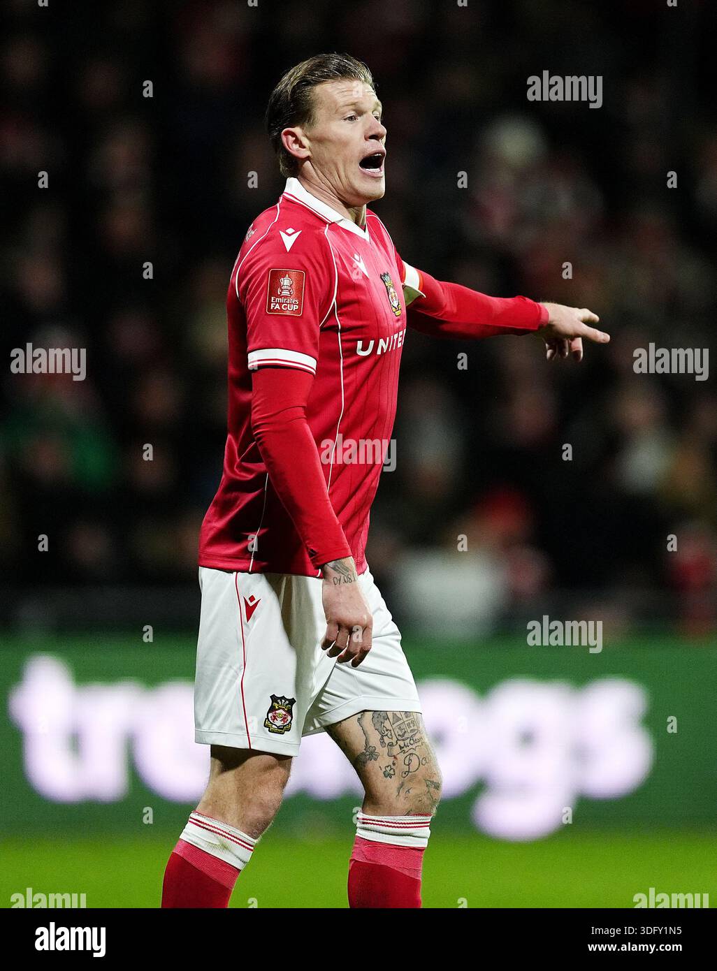 Wrexham's James McClean during the Emirates FA Cup third round match at ...