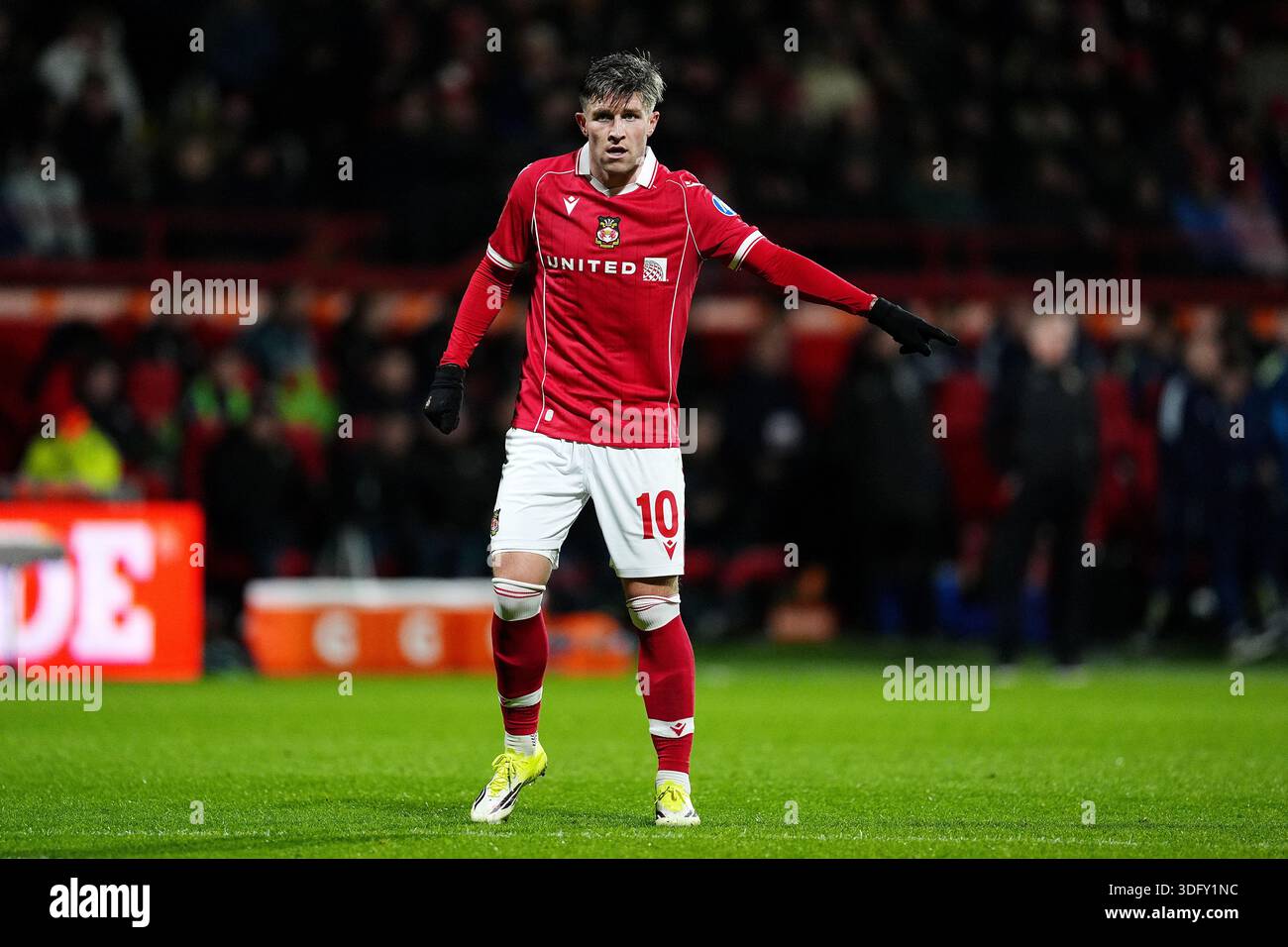 Wrexham's Josh Windass during the Emirates FA Cup third round match at ...